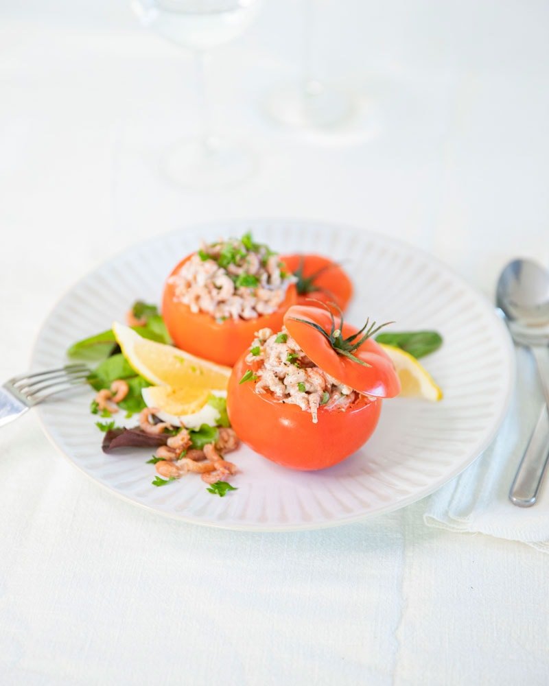 Voici la recette traditionnelle belge des tomates aux crevettes ...