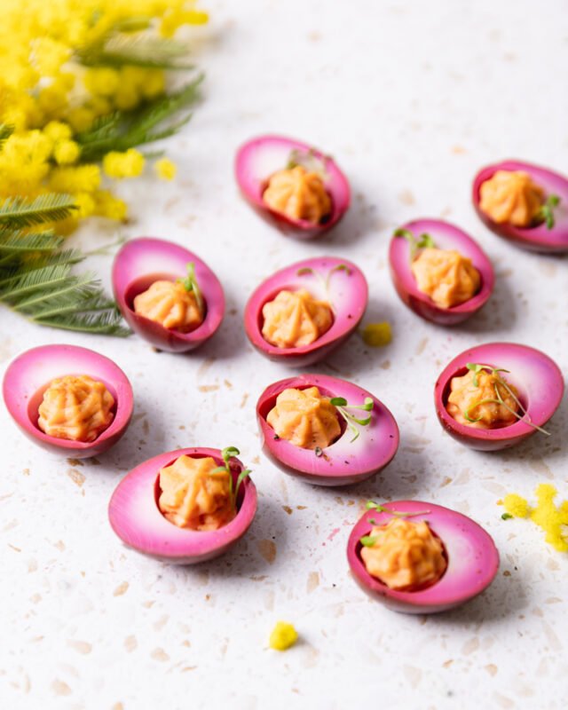 Recette Originale des Oeufs Mimosa Roses | hellonélo